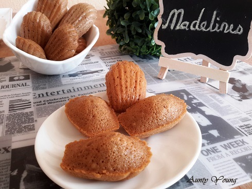 Aunty Young（安迪漾）: 美禄马德琳蛋糕 (Milo Madelines)