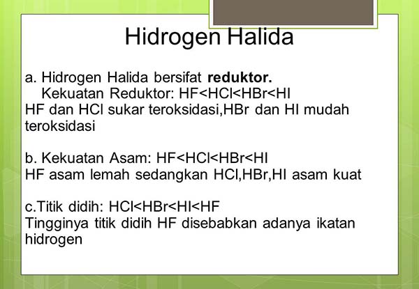 Contoh Slide Unsur Kimia Halogen