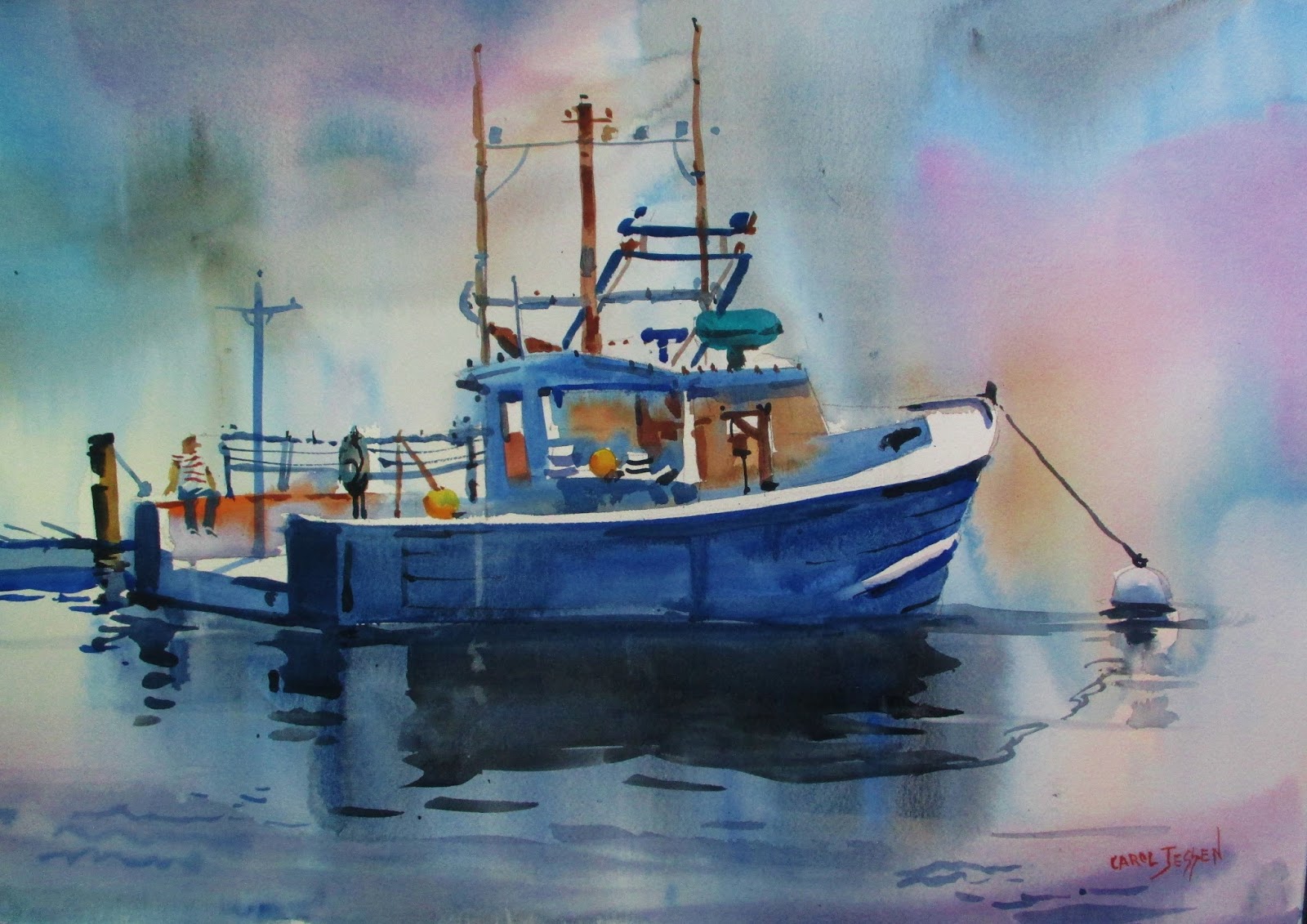 Carol Jessen's Watercolor World: Complementary Colors/ Contrasts
