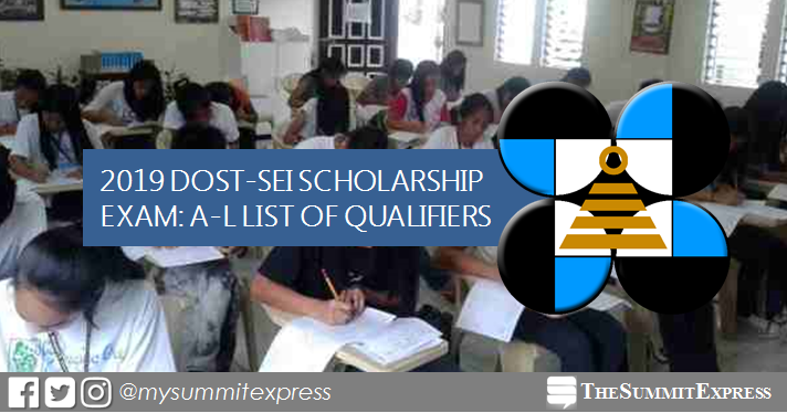 A-L Passers: DOST Scholarship Exam Result 2019 - The Summit Express