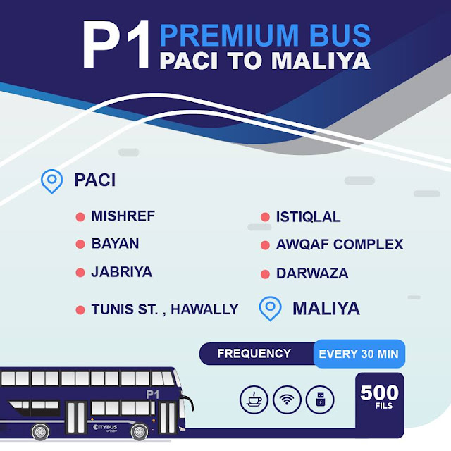 Kuwait Bus PACI to Maliya : City Bus Route P1 kuwaitbusroute kuwaitbus ...