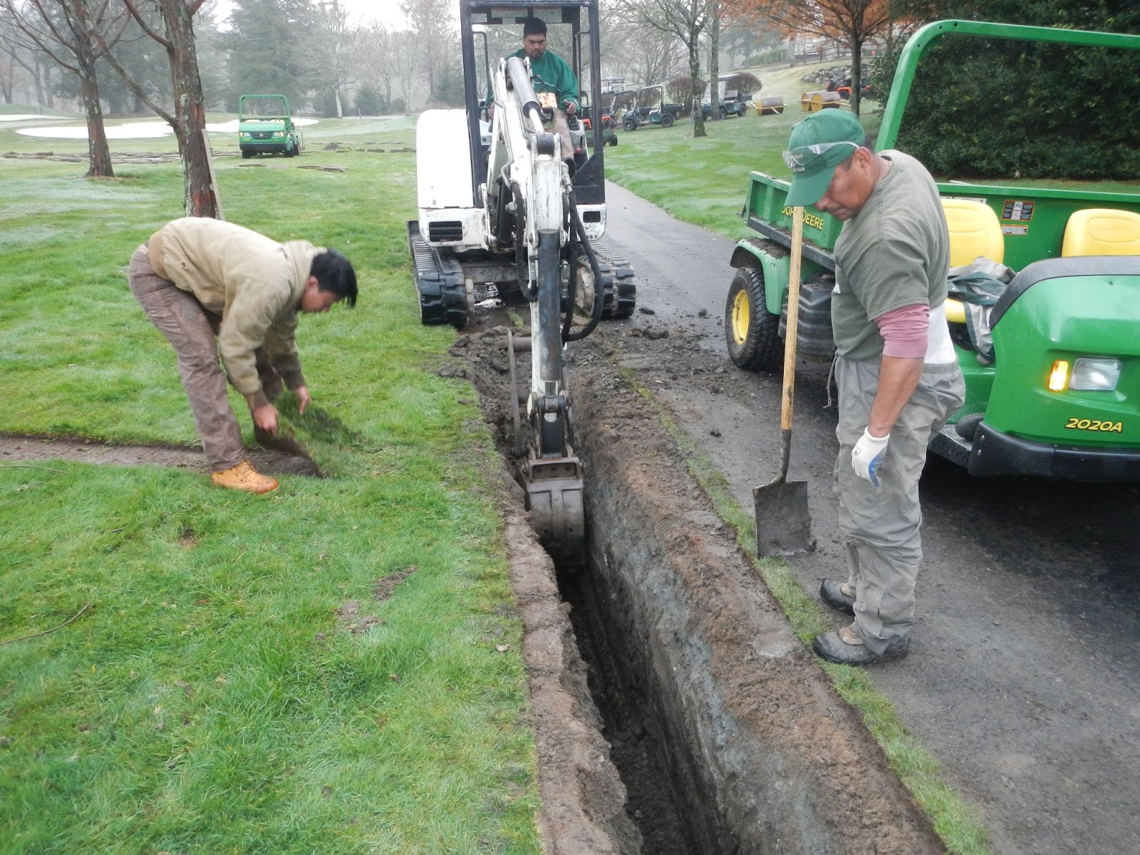 Highlands Falls Country Club Golf Course Maintenance: #9 Fairway Drainage