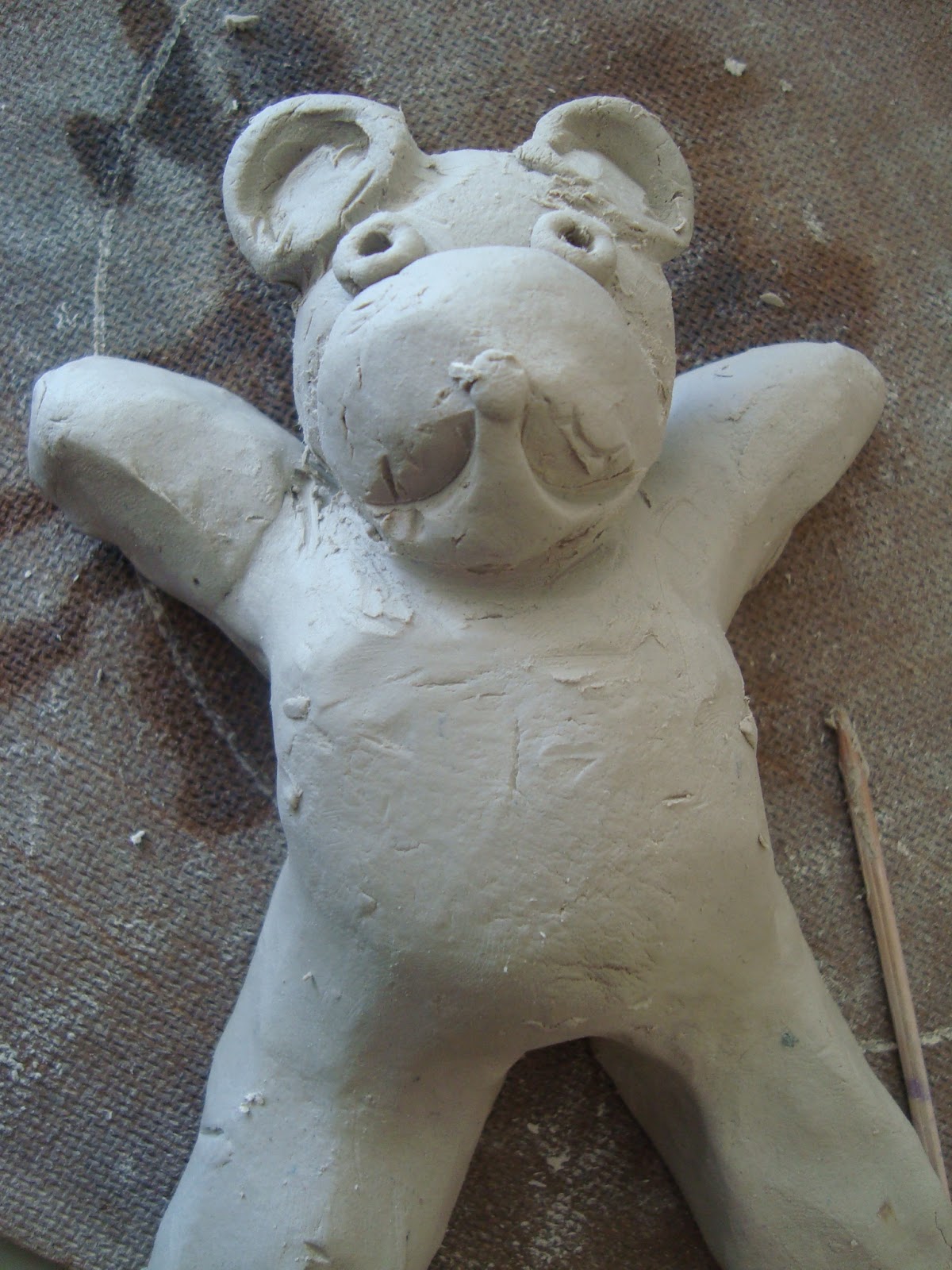Once upon an Art Room: Clay - Project 3 - Teddy Bears