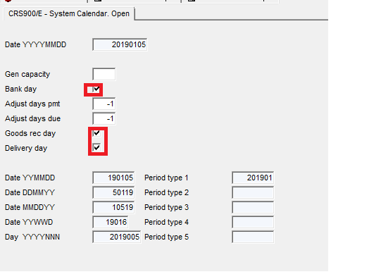 IpohTech: MOVEX - how to create system calendar