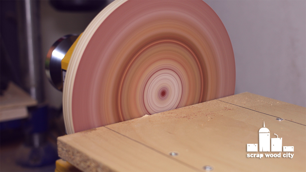 scrap wood city: How to make a disc sander for the lathe