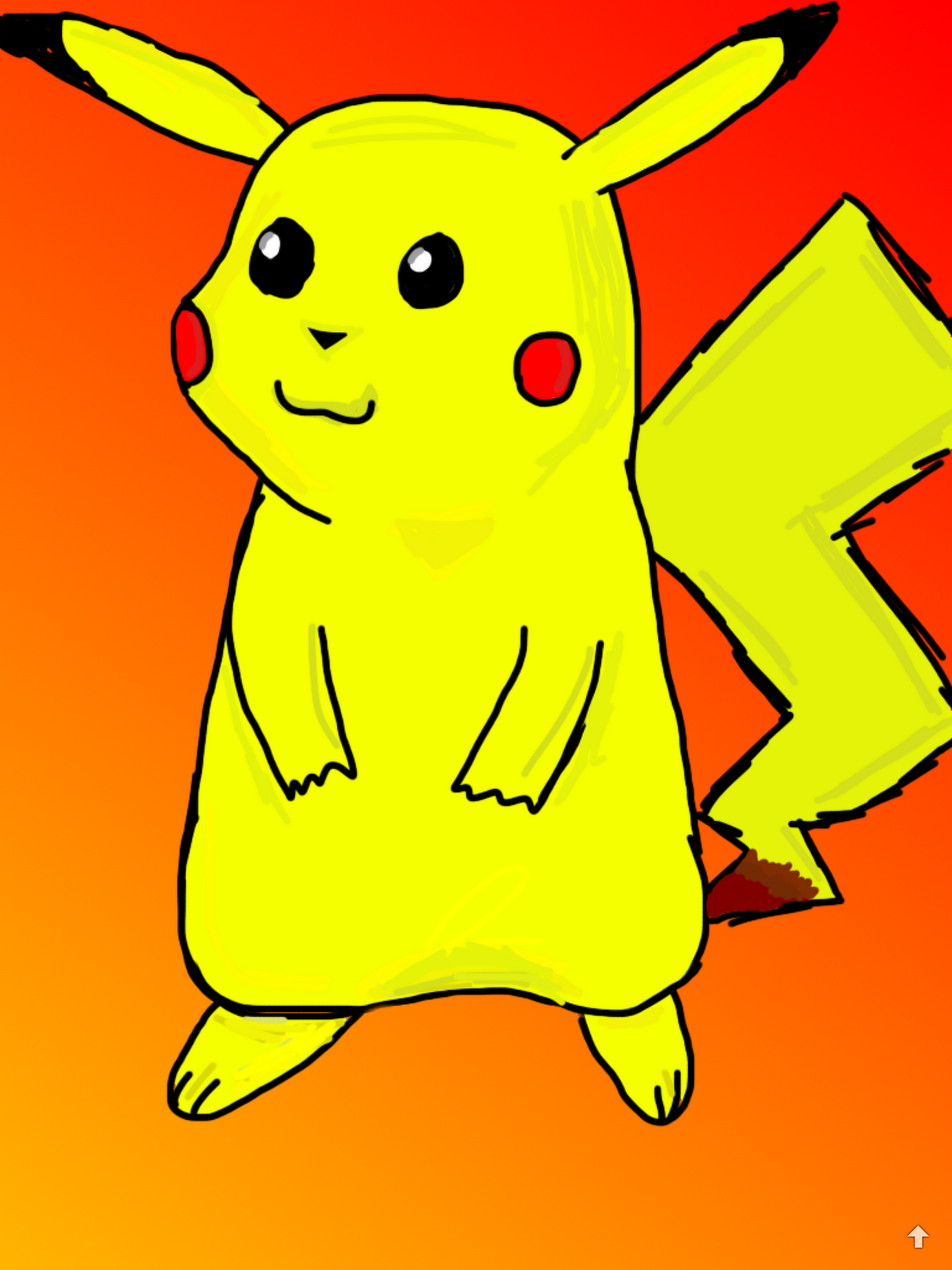 My doodles: Pikachu looking all cute as normal