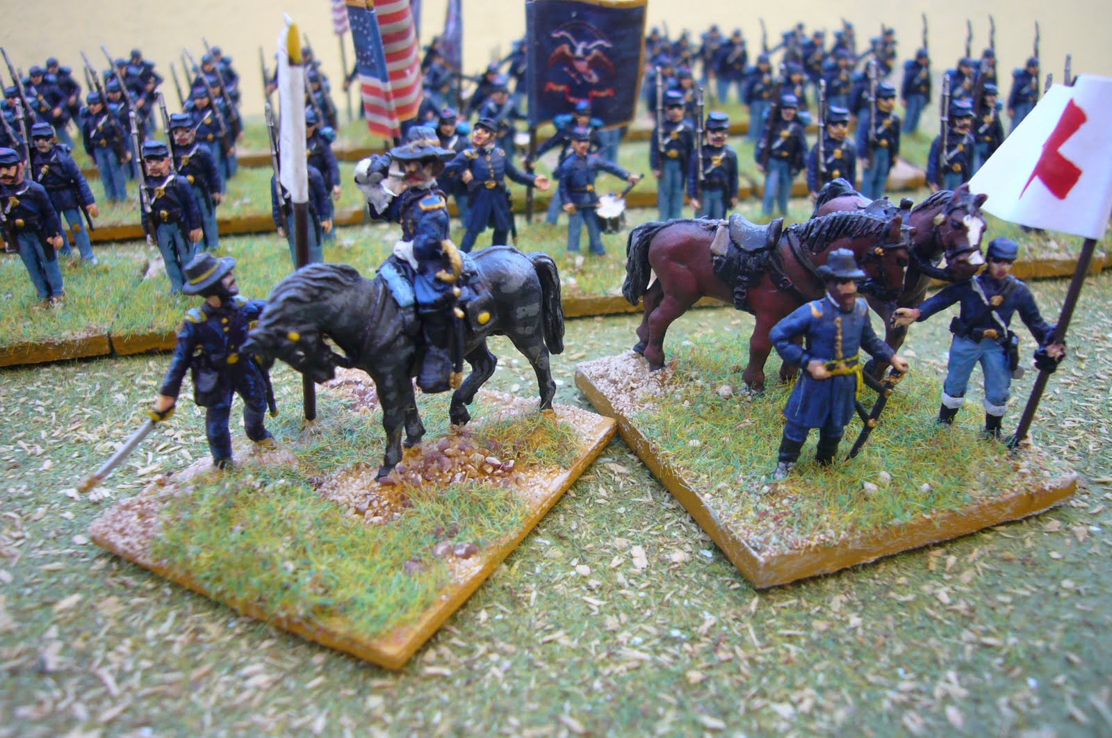 jp wargaming place: ACW- Fire and Fury- 1/72nd scale Wright Division in ...