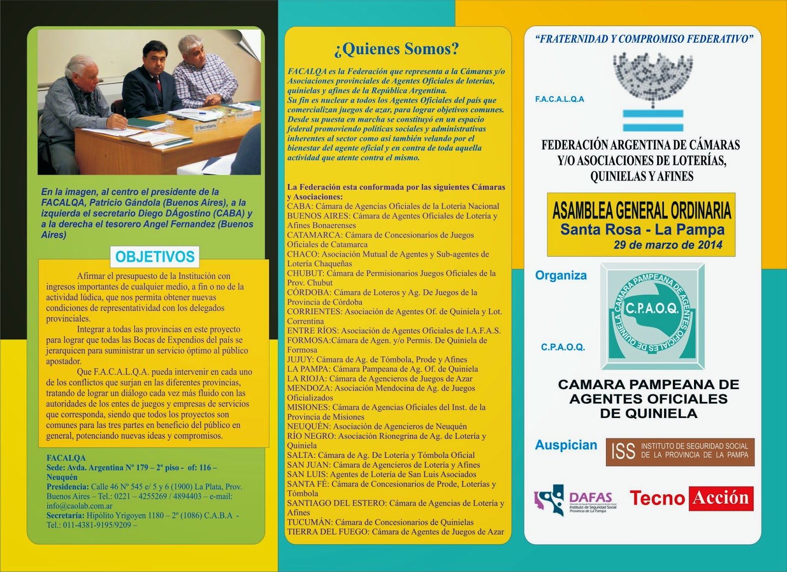 Tríptico Informativo N° 1