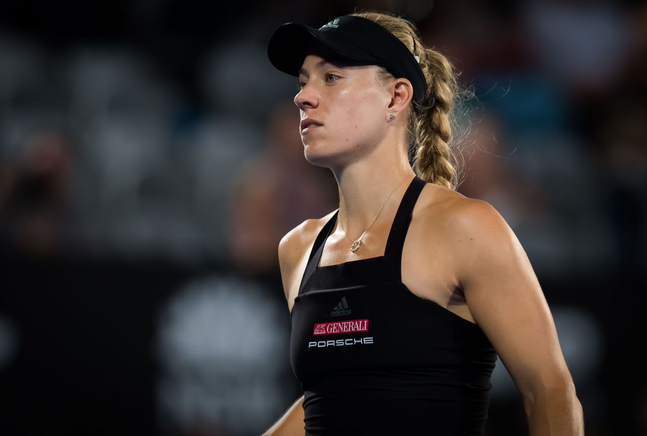 Angelique Kerber in Black Dress at 2019 Sydney International Tennis ...