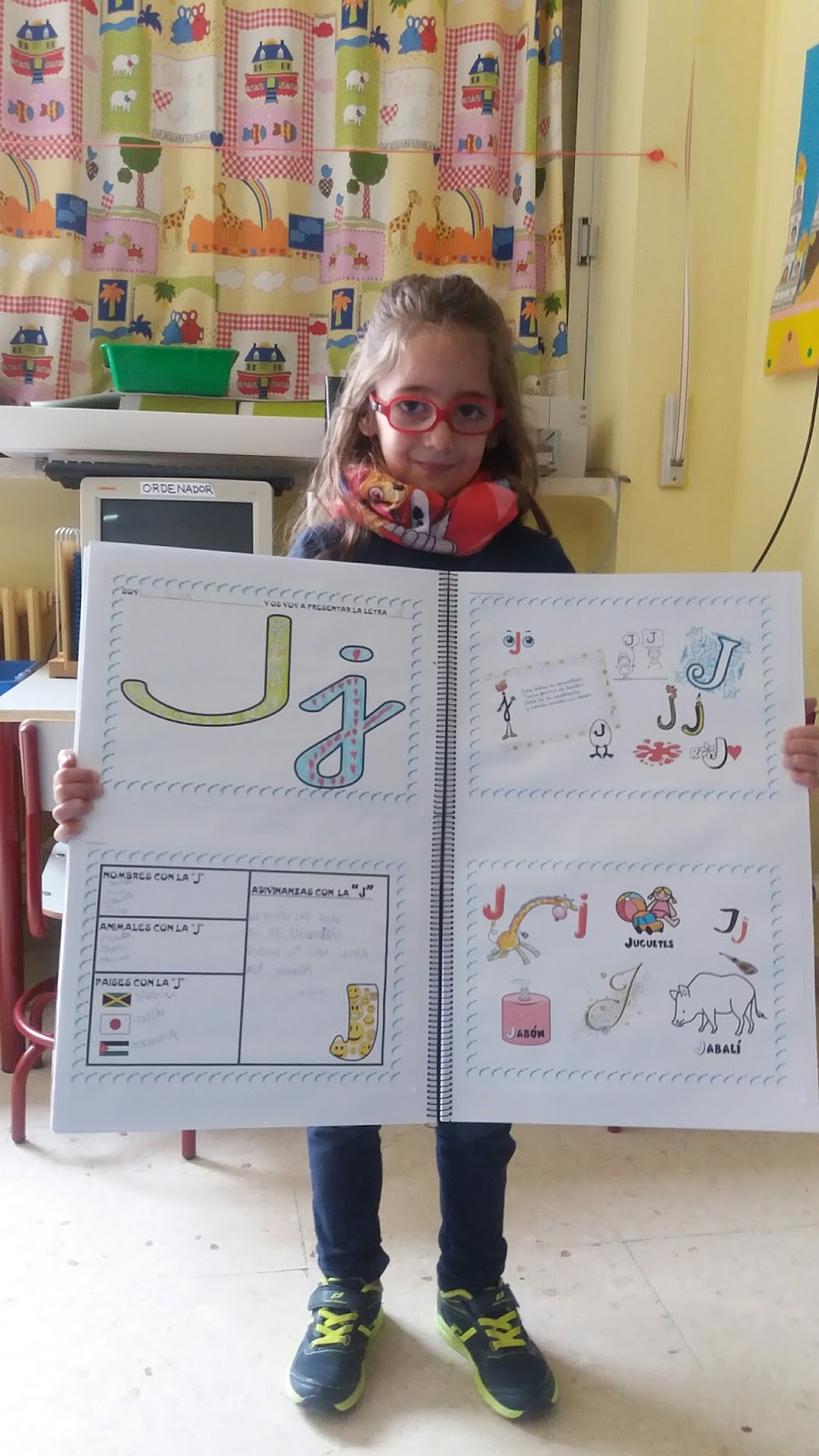 LA CLASE DE LA SEÑO ISABEL: LIBRO VIAJERO. LETRA J. OLIVIA.