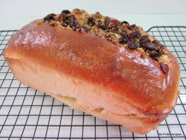 Cranberry Raisin Walnut Loaf (Gelatinized method)