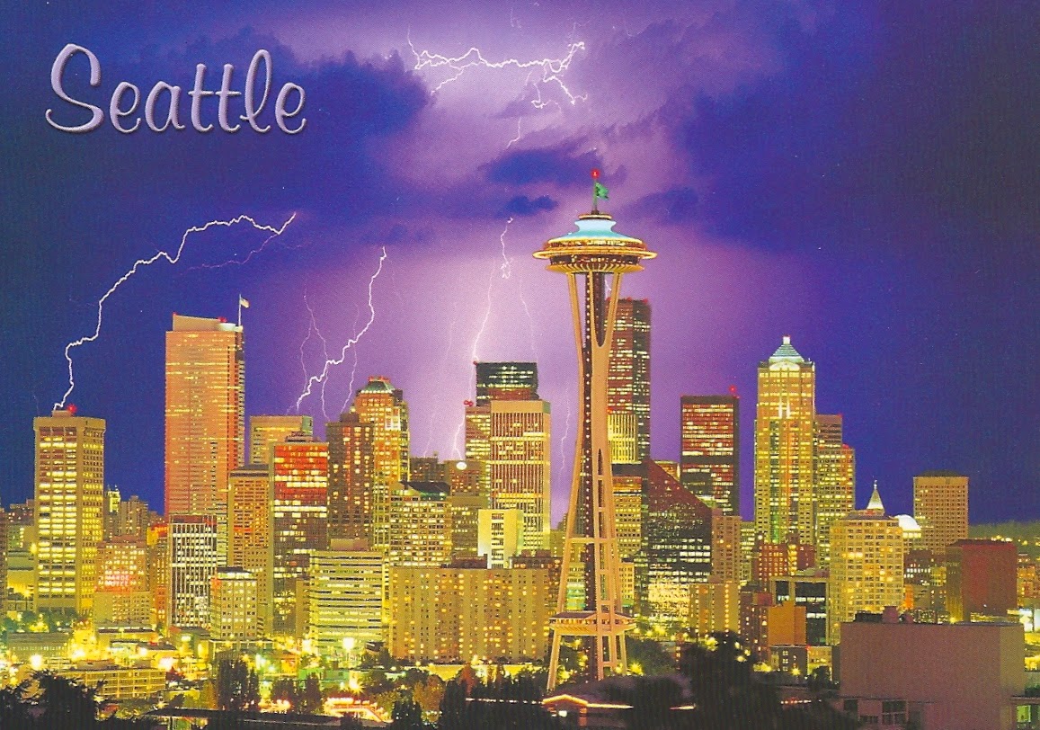 My Favorite Views: Washington - Seattle, with Lightning