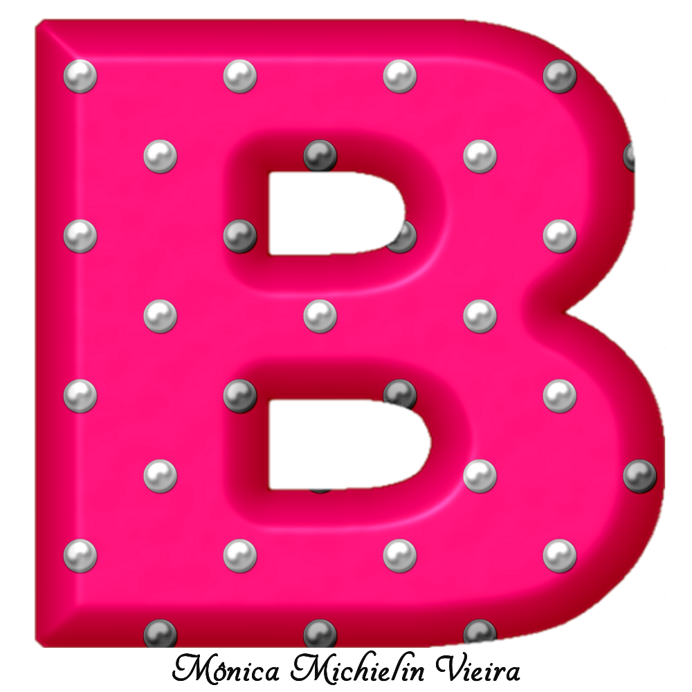 M. Michielin Alphabets: ALFABETO COR DE ROSA , PINK ALPHABET PEARLS , # ...