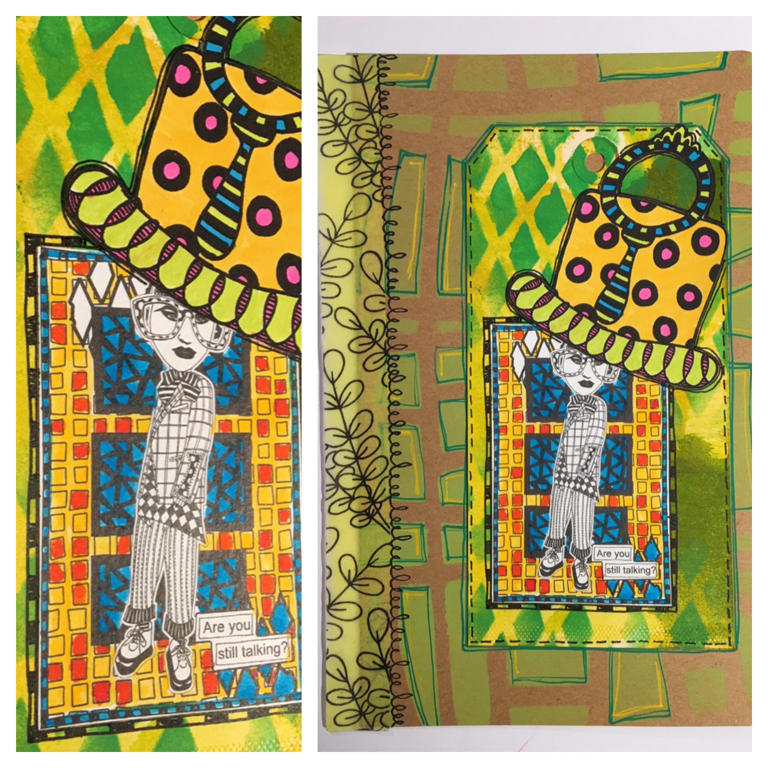 Dylan's Blog: New Dylusions Colouring Sheets Samples - January 2017