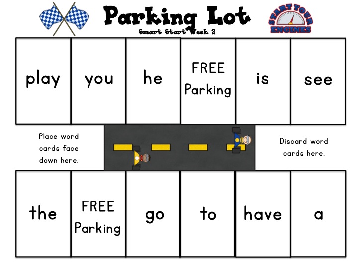 Owl Shook Up with Mrs. G: Parking Lot SIght Word Game
