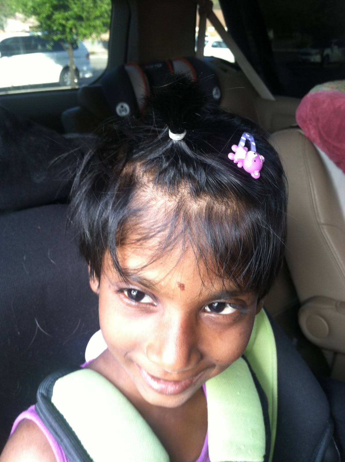 A Worthy Journey: Ramya's First Haircut!