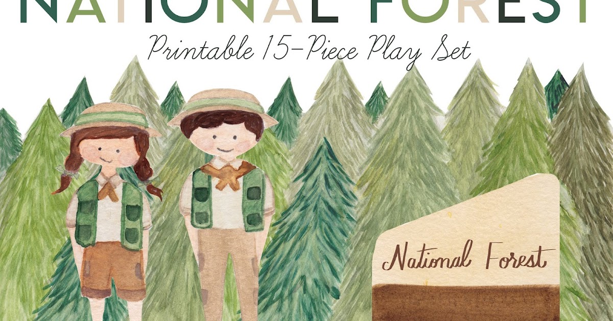 National Forest Playset: Free Printable