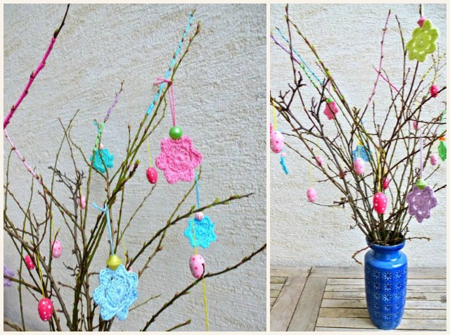 My Rose Valley: Easter twig yarn love