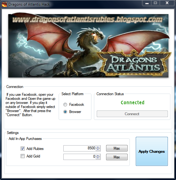 Dragons of Atlantis Rubies Hack Tool