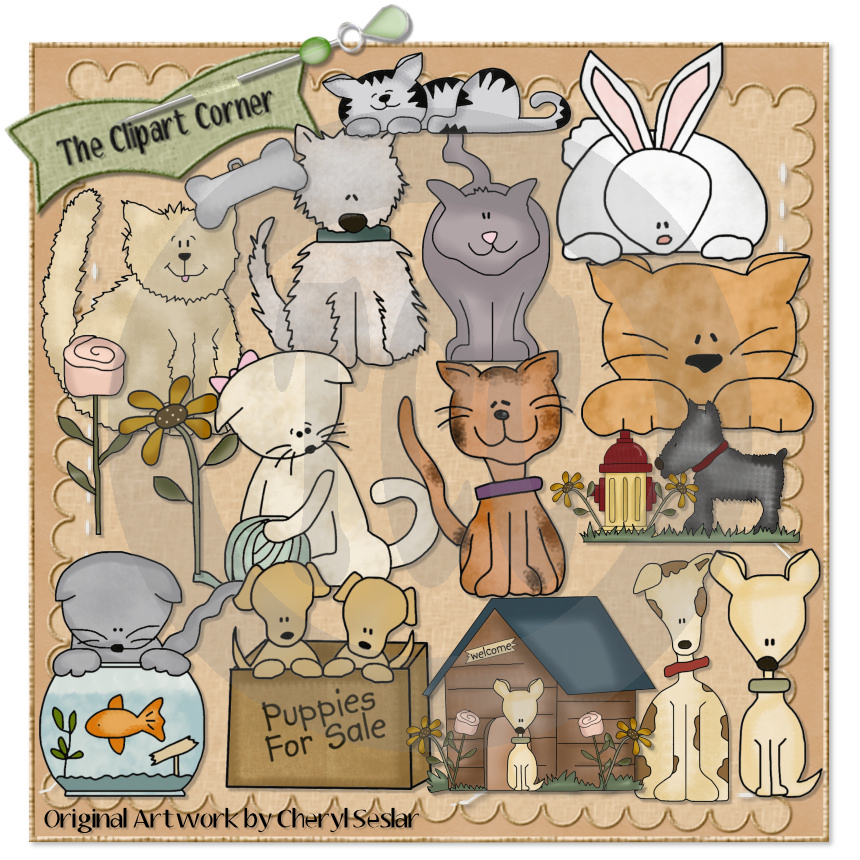 The Clipart Corner: Country Critters Clip Art