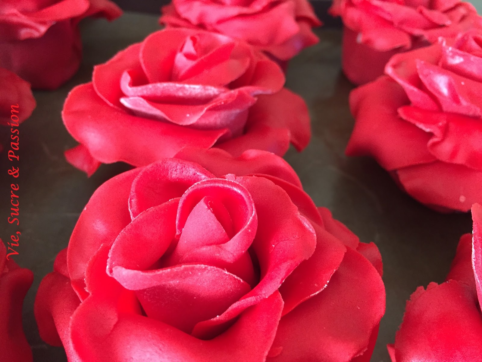 Vie, Sucre & Passion: Comment faire des Roses en Fondant (Tutoriel)