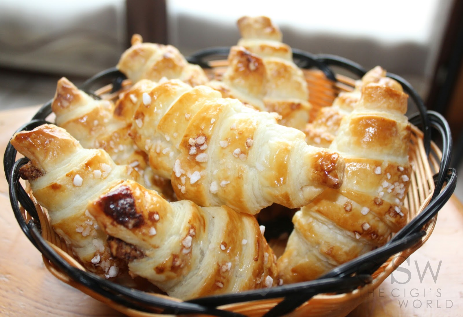 Cigi's World: Croissants express à la pâte de noisette