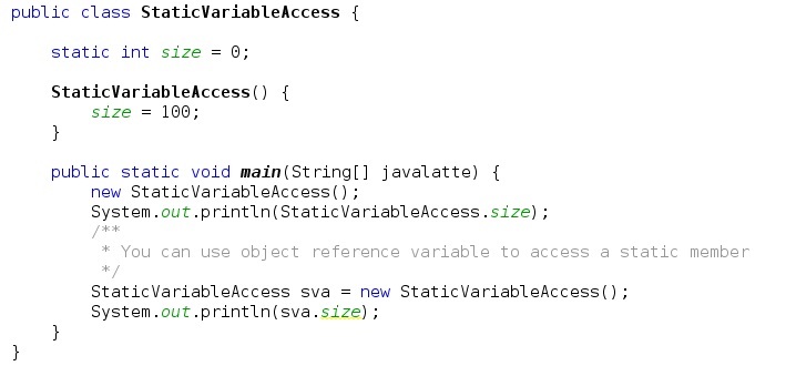 Java Latte What Is The Static Keyword In Java