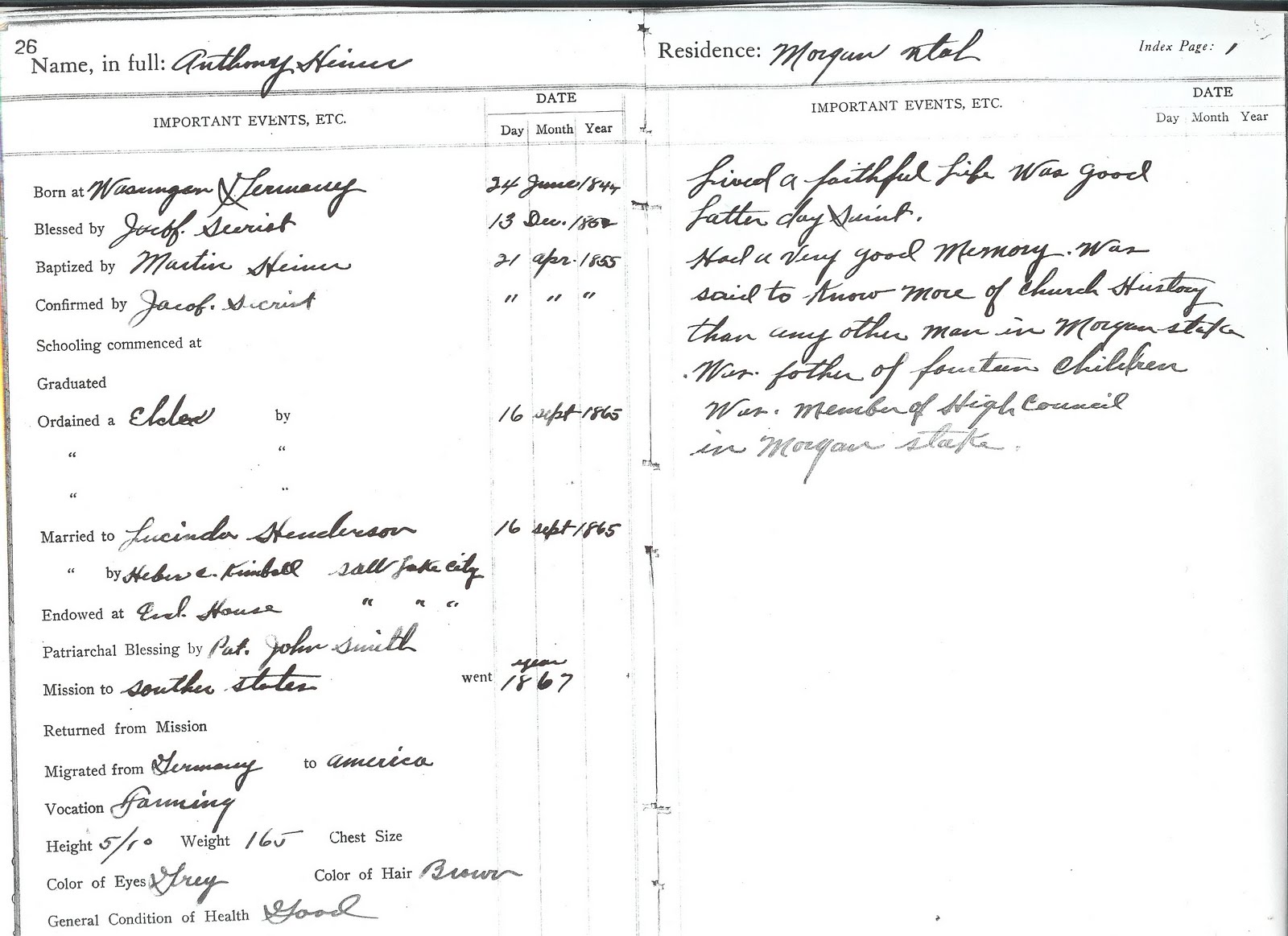 Hunt for Martin Heiner Family: 1d. Anthony Heiner