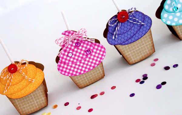 Doodlebug Design Inc Blog: Kraft in Color: Lollipop Covers by Candace
