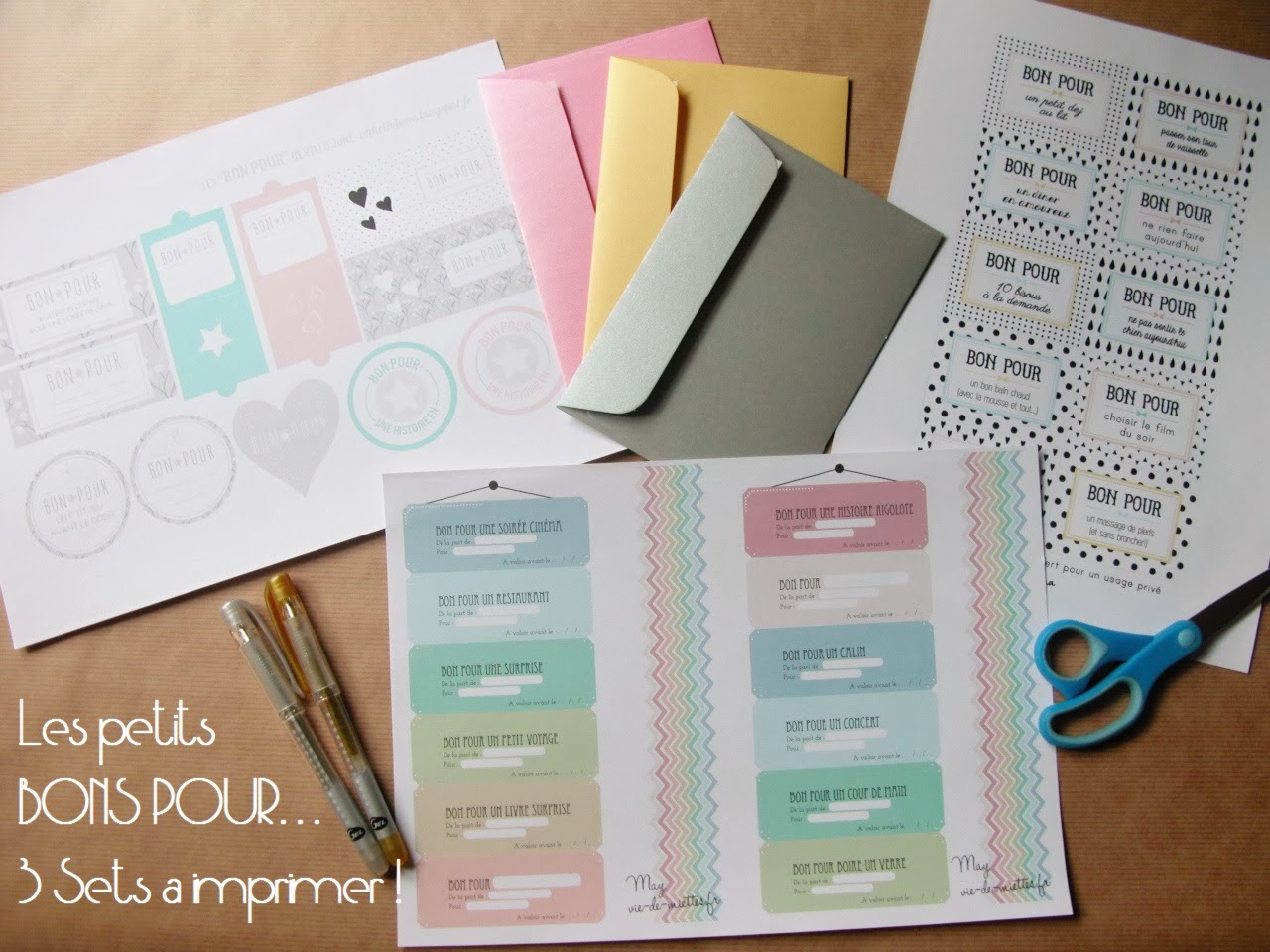 DIY by M.: Des "bons pour"... à imprimer #3 sets