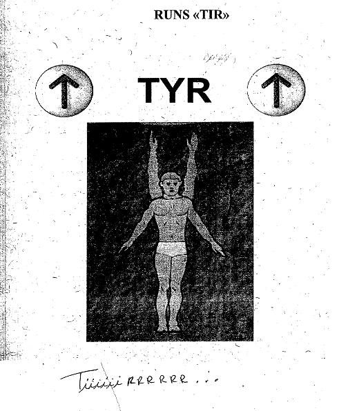 POSTURAS SAGRADAS RÚNICAS - RUNAS - RUNENYOGA: 7 - RUNA TYR