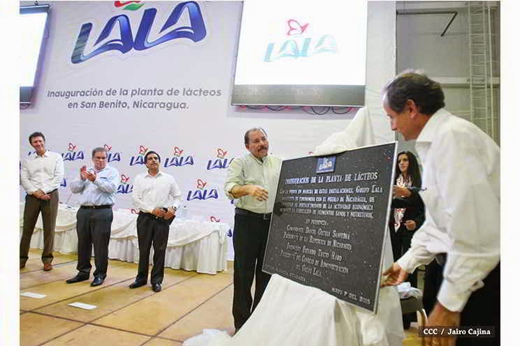 Nicaragua: Presidente Daniel inaugura planta láctea del grupo Lala - Agaton
