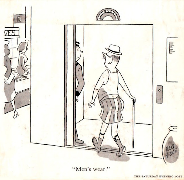 Cartoon Attic: Men's Wear - Reg Hider