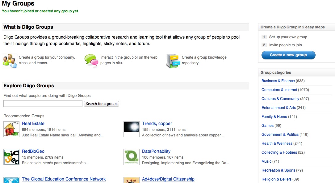 Teachers & Technology: Diigo