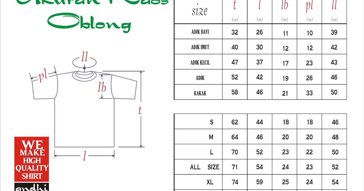 Top Populer 47+ Ukuran Kaos Oblong Indomaret