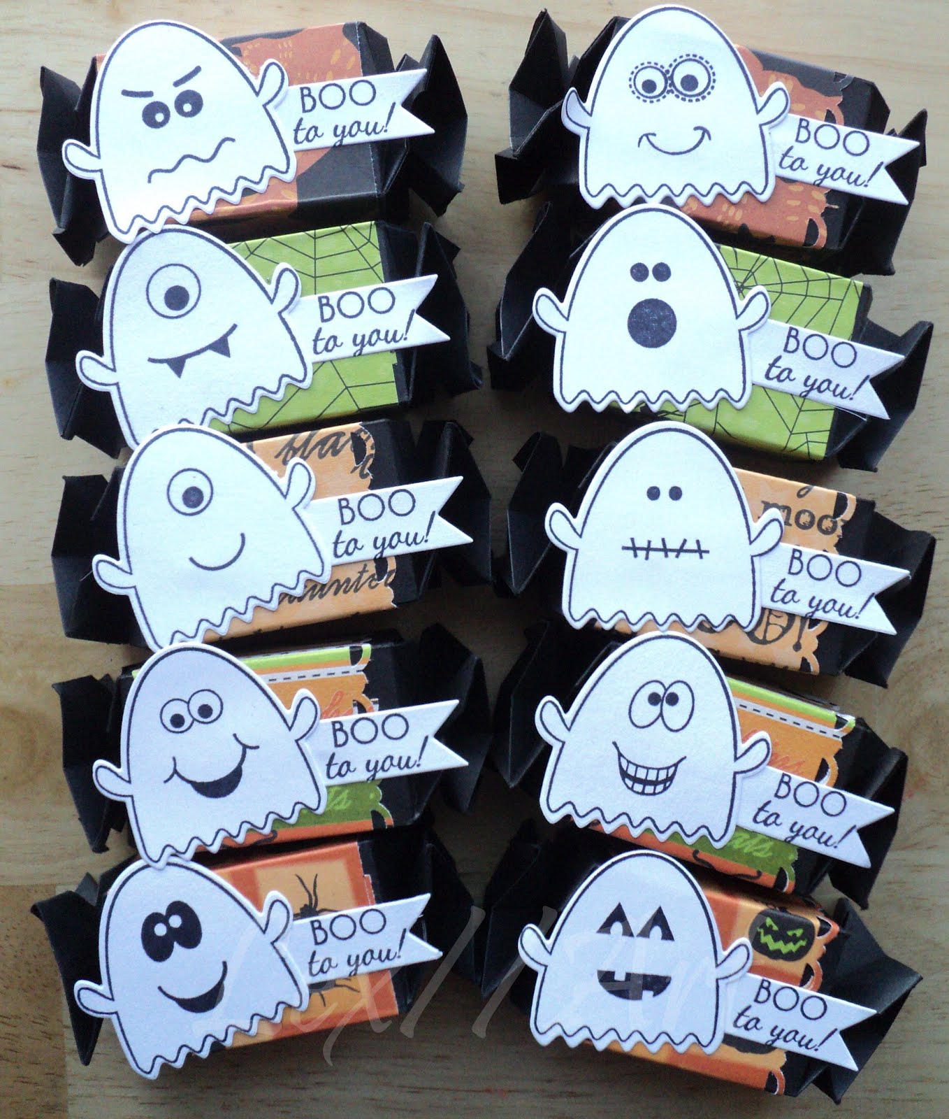 Lex//Art: Halloween Candy Wrapper Boxes