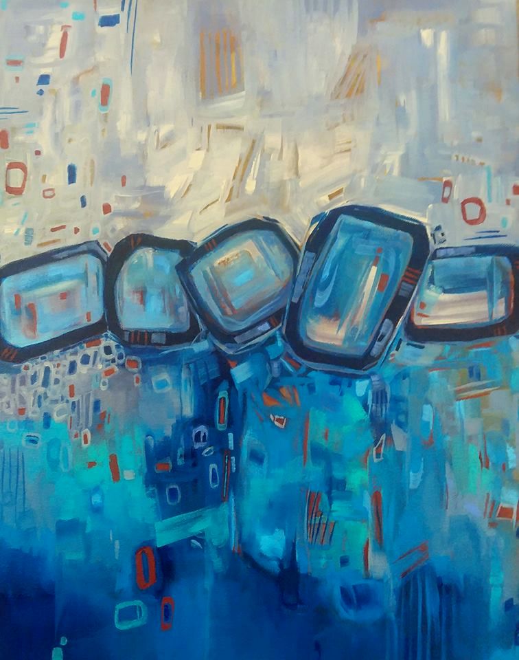 Dana Marie Art: WIP (Work in Progress) - Abstract Painting