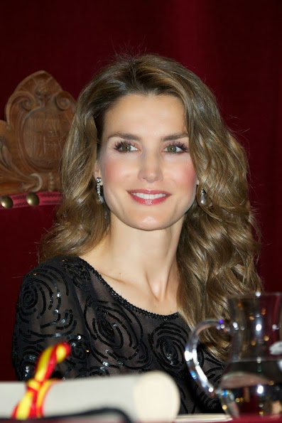 Princess Letizia attends Royal Academy of Language ceremony