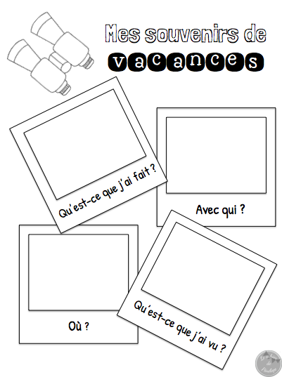 Le cahier de Pénélope: 5 activités à faire le premier jour d'école!