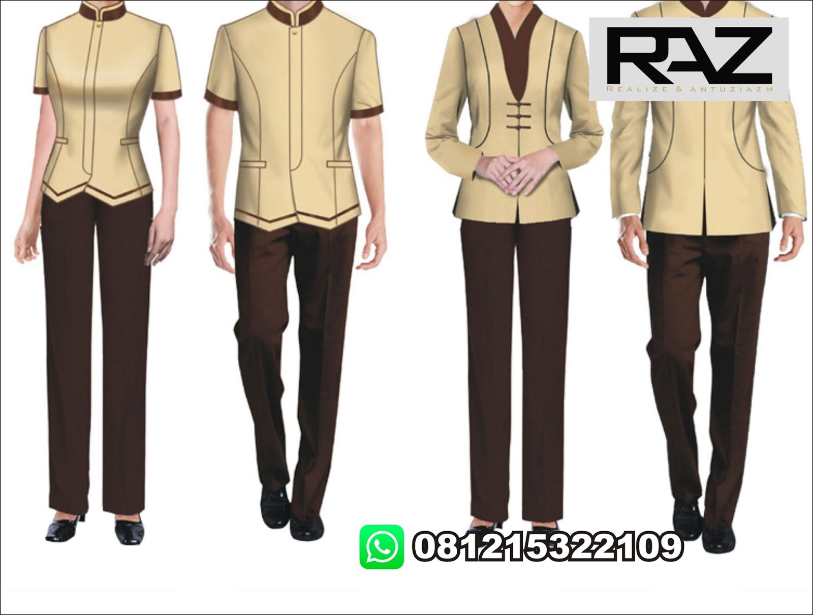 Pembuatan-seragam-hotel-dan-cafe-frontdesk-reception-blouse-kemeja ...