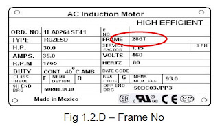 ELECTRIC MOTOR FRAME SIZE STANDARD SPECIFICATIONS