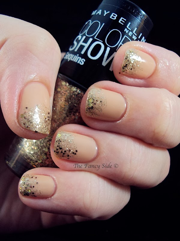 The Fancy Side: Gold Glitter TIps