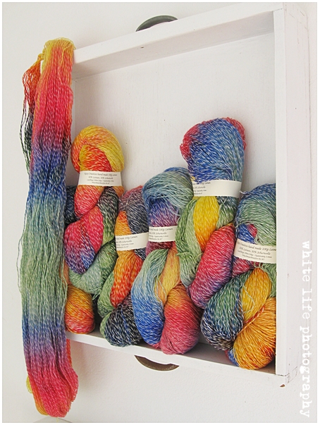 white life ©: Hand spun and hand dyed wool ...