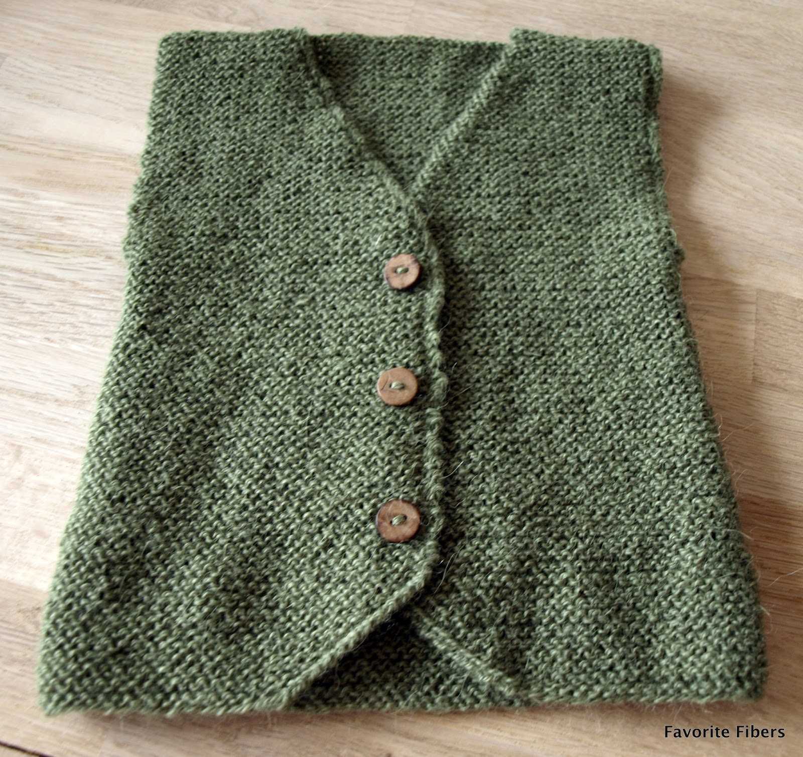 Favorite Fibers: Garter stitch vest