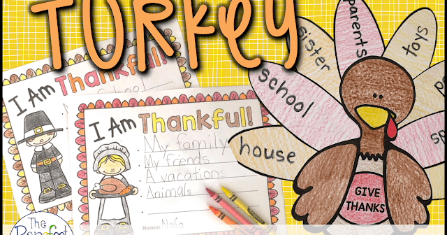 Thanksgiving Turkey Craft & Writing Sheets | The Barefoot Teacher