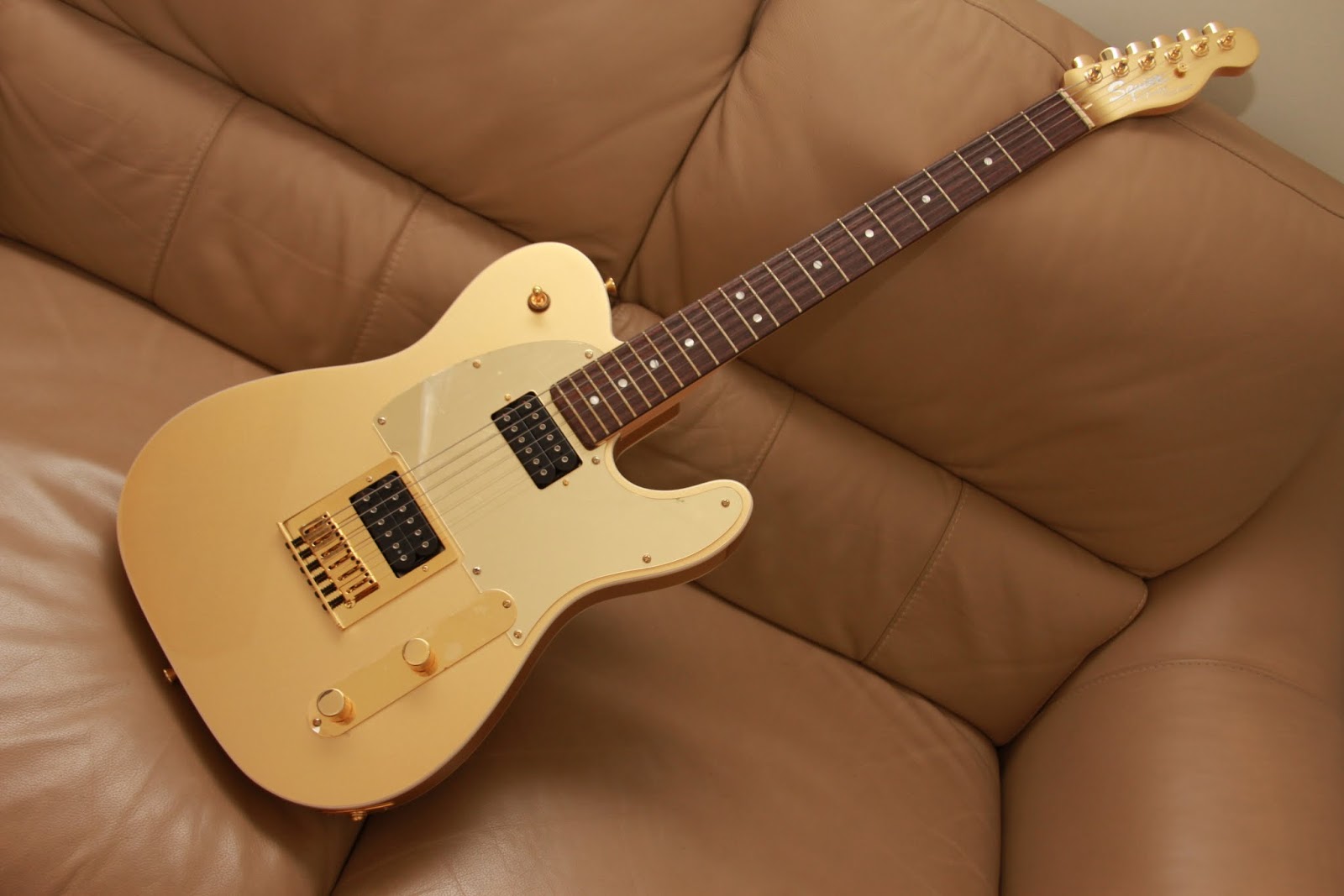 Squier J5 Telecaster Frost Gold