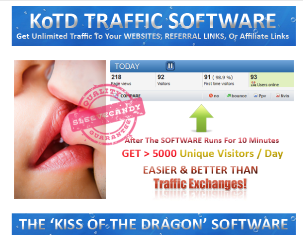 The Kiss Of The Dragon ( Traffic Software +Tutorial )