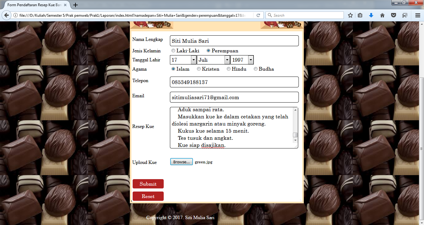 Membuat Button Submit dan Reset Pada HTML dan CSS ~ Compimania-id