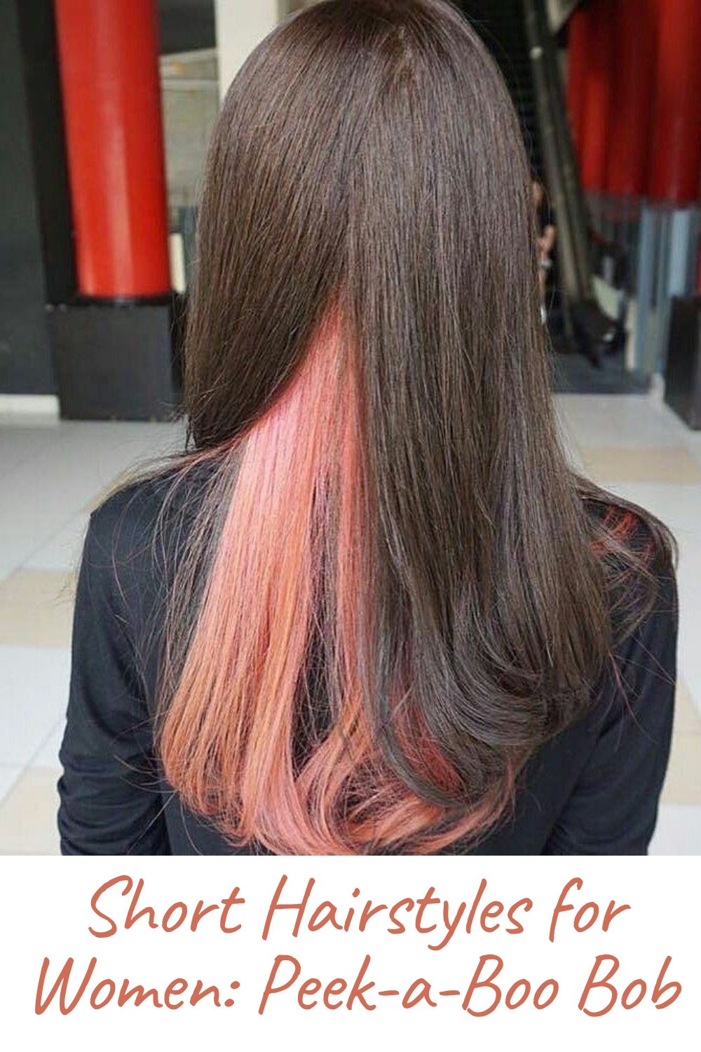 Short Hairstyles for Women: Peek-a-Boo Bob