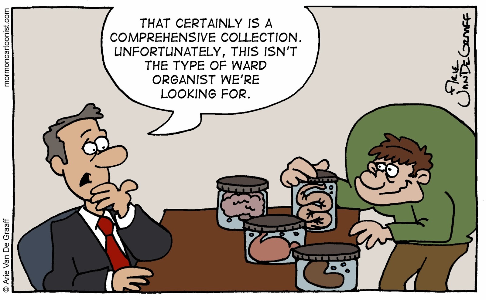 Ward Cartoonist: Ward Organist